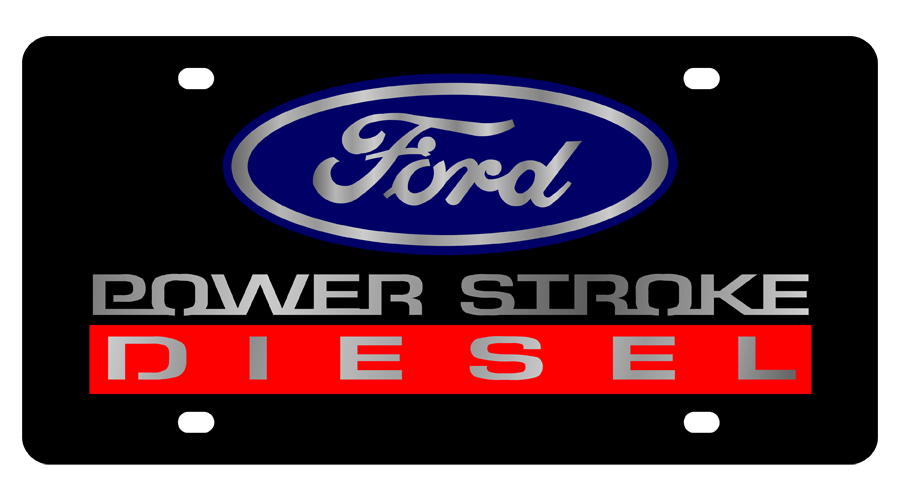 Ford Power Stroke Diesel Acrylic License Plate – TruckStoreOnline.com