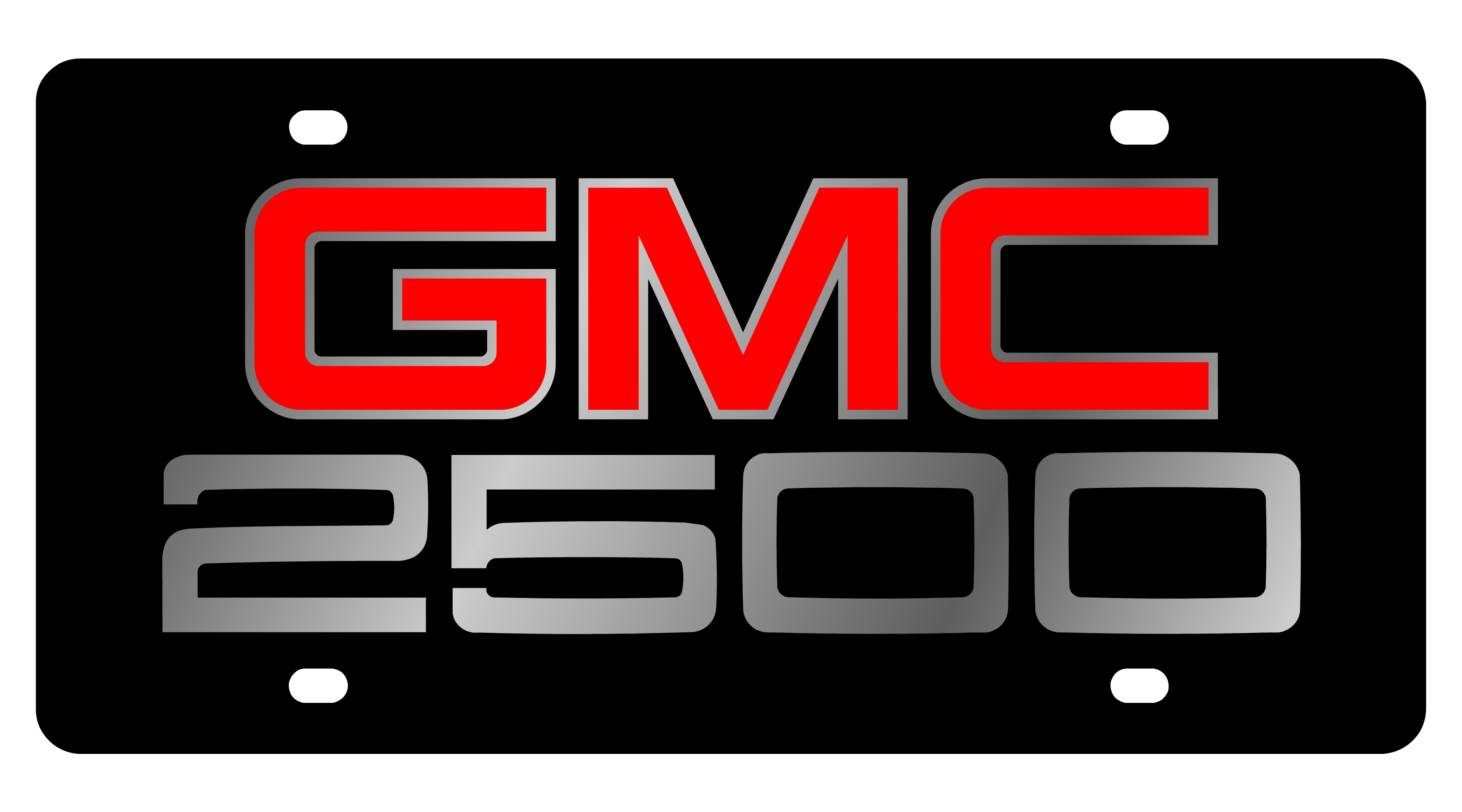 GMC 2500 Acrylic License Plate – TruckStoreOnline.com