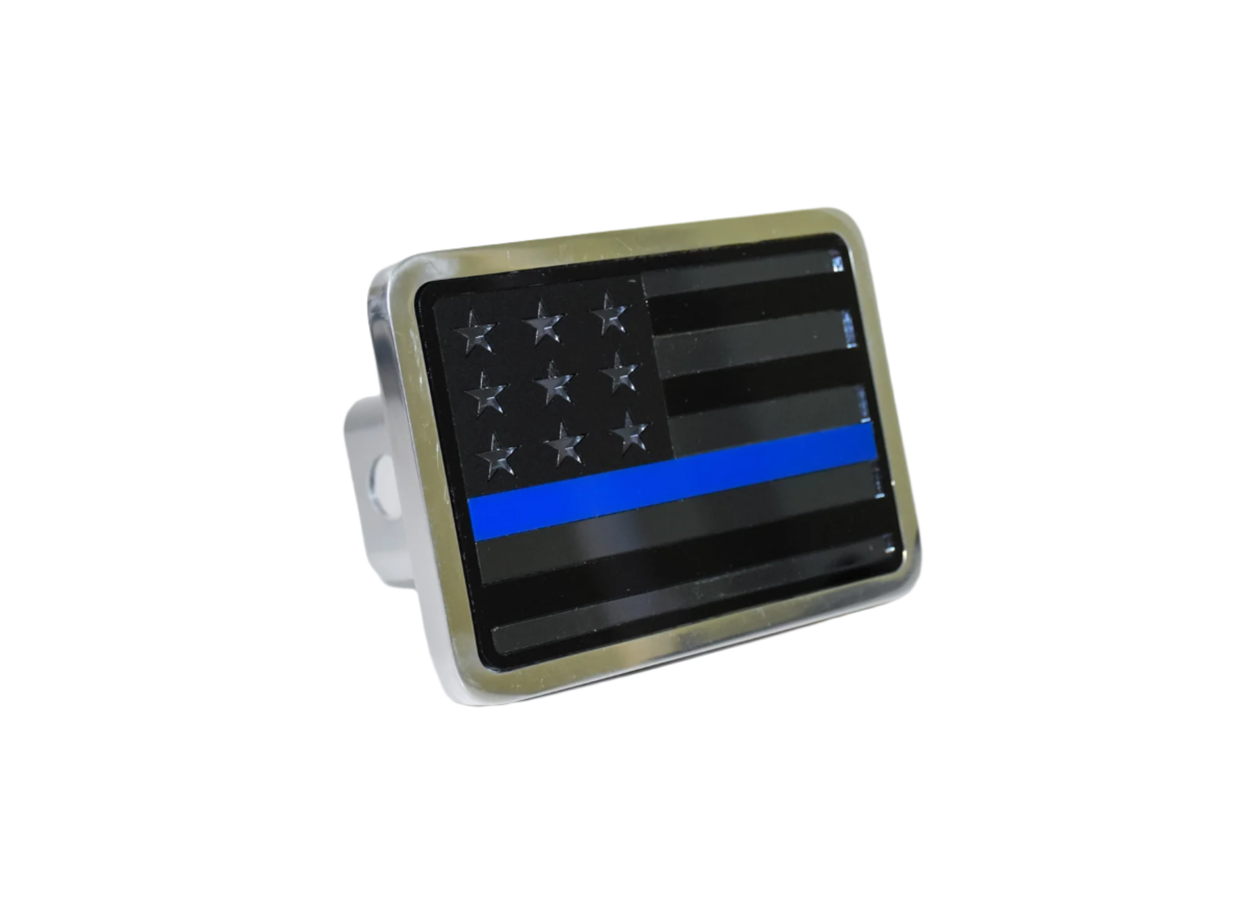 Blacked out Thin Blue Line Hitch Plug XL | Truck Store Online ...