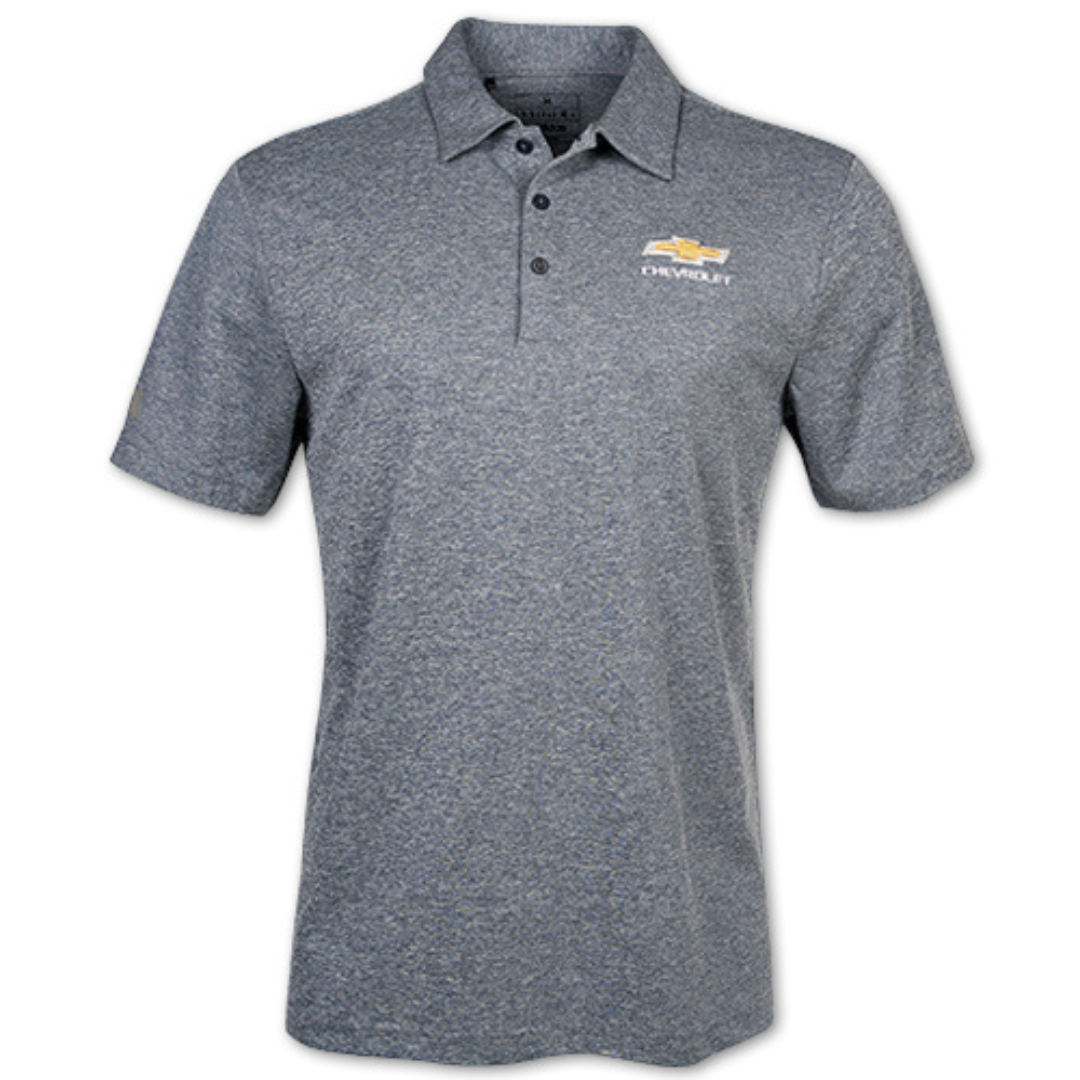Chevrolet Gold Bowtie Adidas Heathered Polo | Truck Store Online