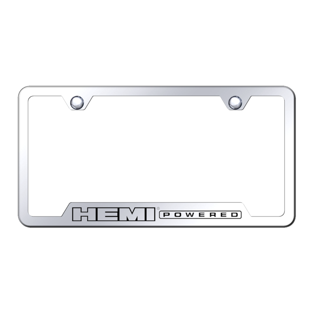 Hemi Powered Cut-Out Frame Etched Mirrored | Truck Store Online ...